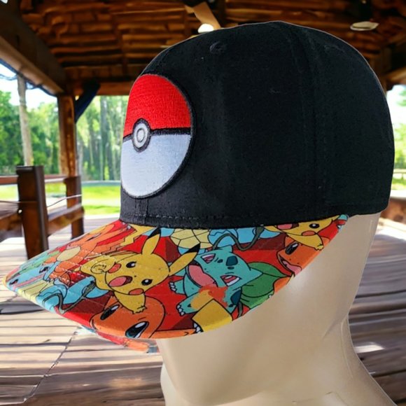 Pokemon | Accessories | Nwt Nintendo Pokeman Hip Hop Cap Snapback ...